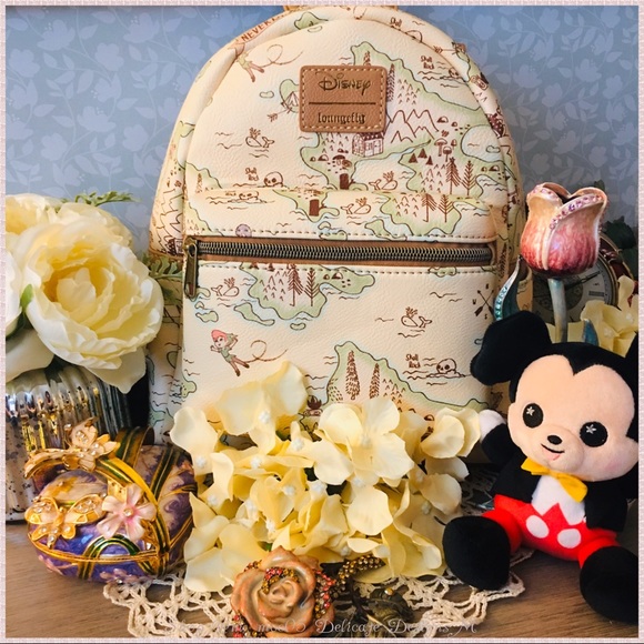 Loungefly | Bags | Loungefly Peter Pan Neverland Map Mini Backpack ...